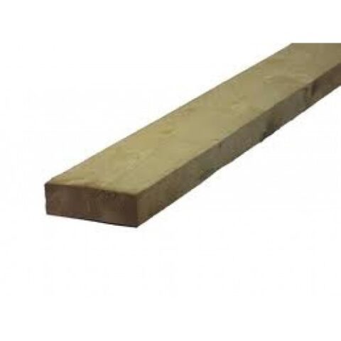 Tanalised Timber Plinth 6' - (1.83m) x 150mm x 50mm - Timber Fence ...