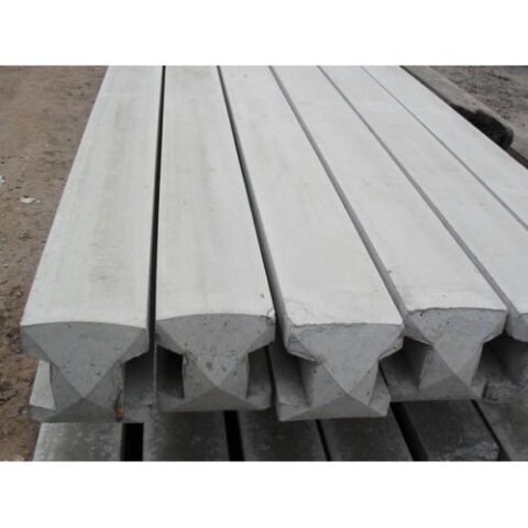Concrete Posts - Intermediate / Slotted - Brilliant White - Timber ...